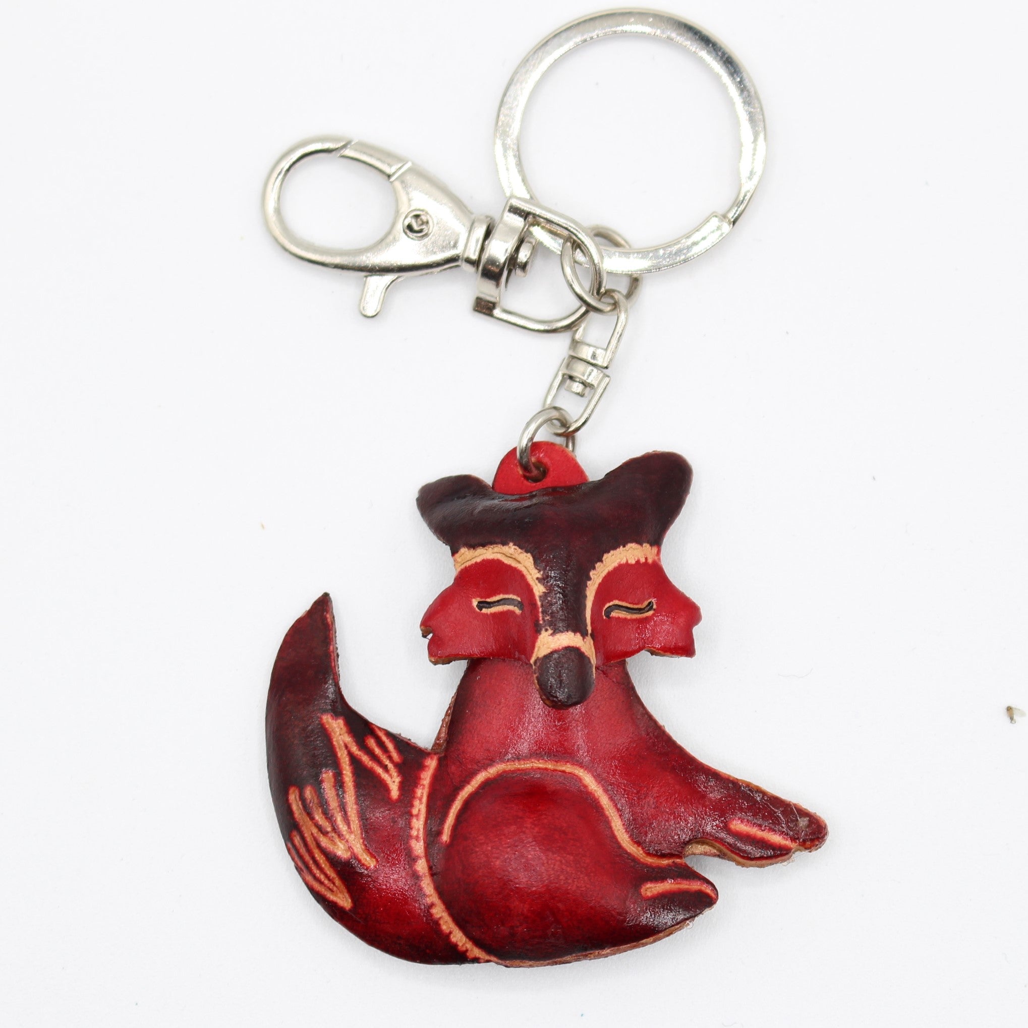 Small Leather keyChain – Sunflower Handmade Leather inc