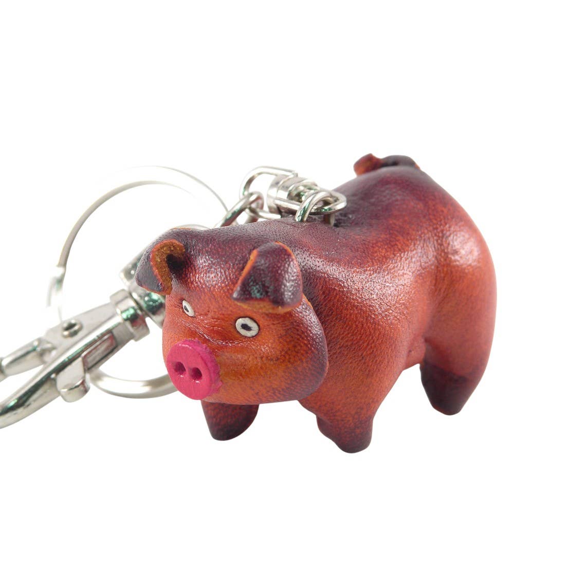 Handmade Leather Pig Animal Key Chain KC429 – Sunflower Handmade ...