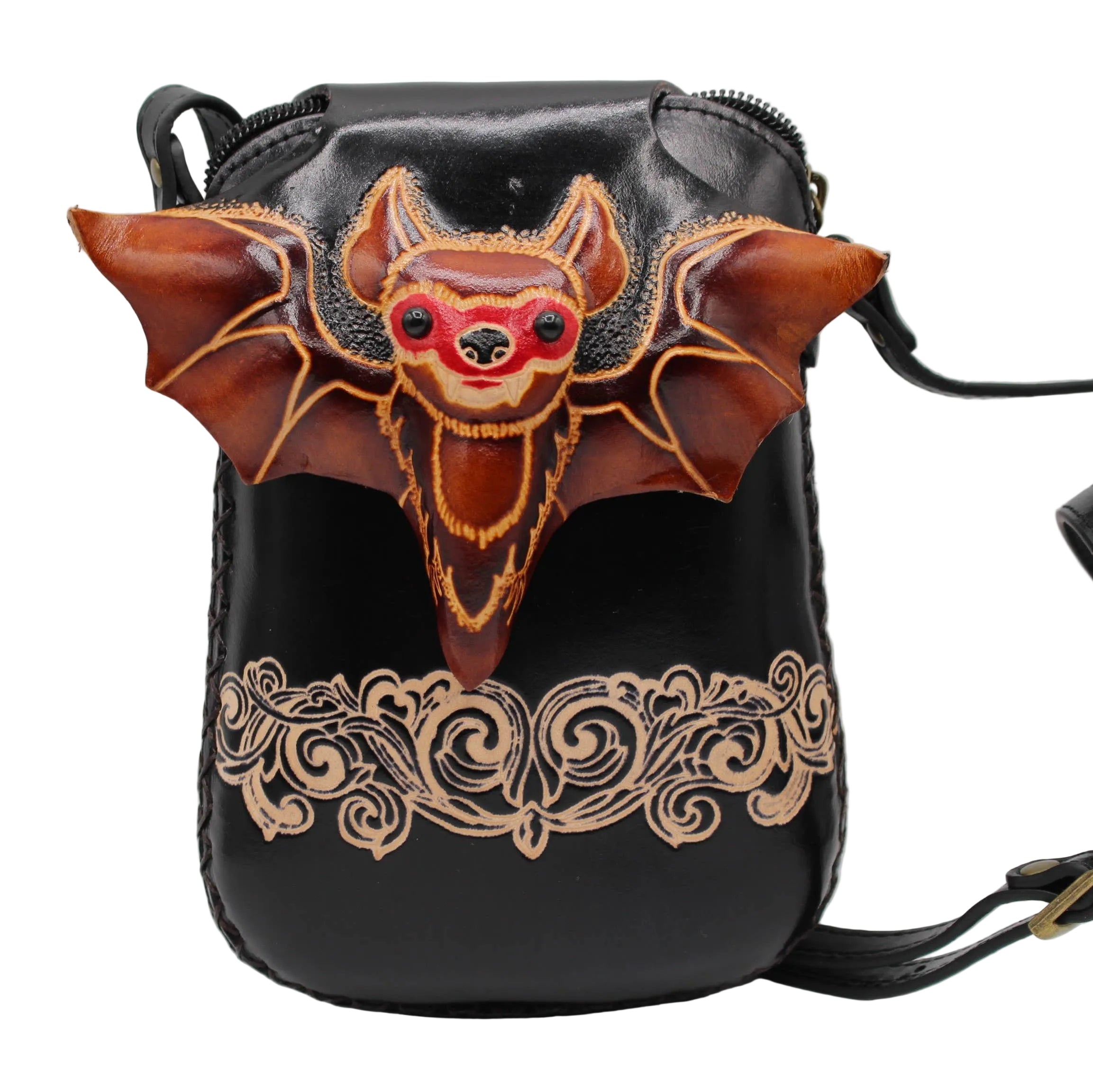 Genuine leather bat purse cross-body handbag phone pouch – Sunflower ...