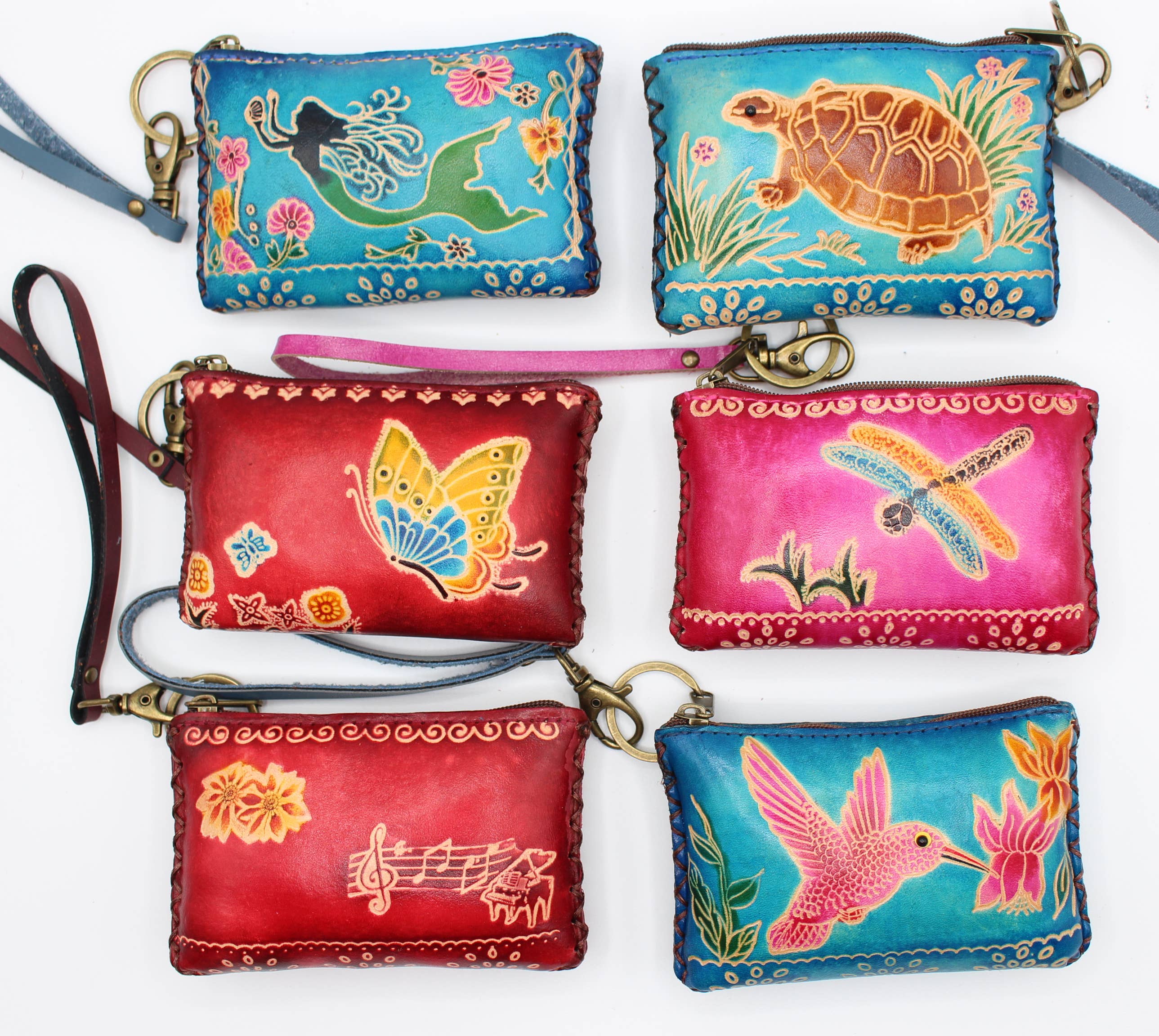 cp387A assortment rectangle leather coin purse – Sunflower Handmade ...